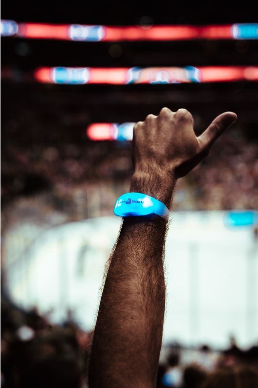 Sports LED Wristbands | Sports Event Solutions | CrowdSync Technology