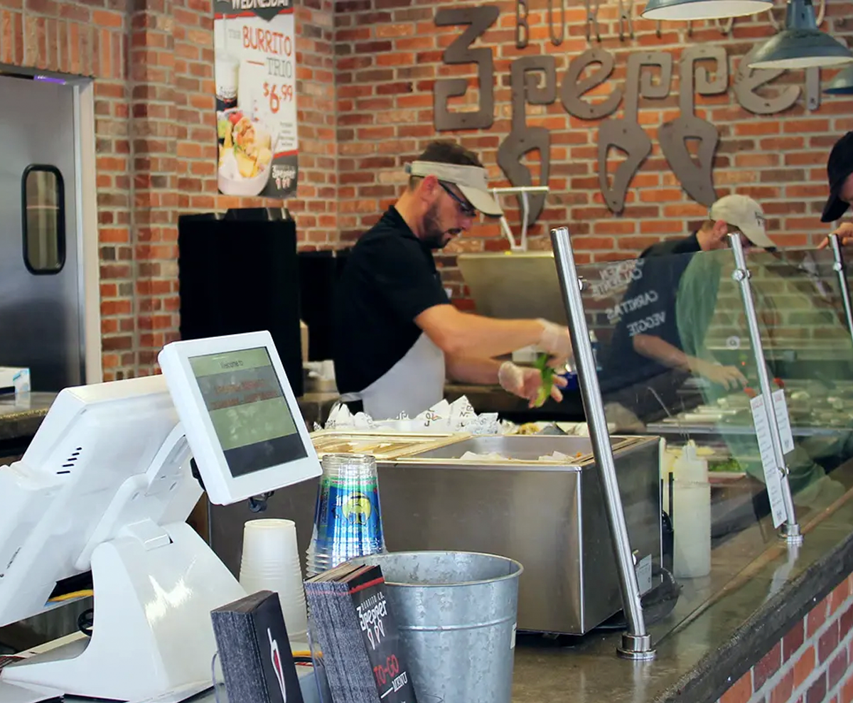 3 Pepper Burrito - Made from scratch