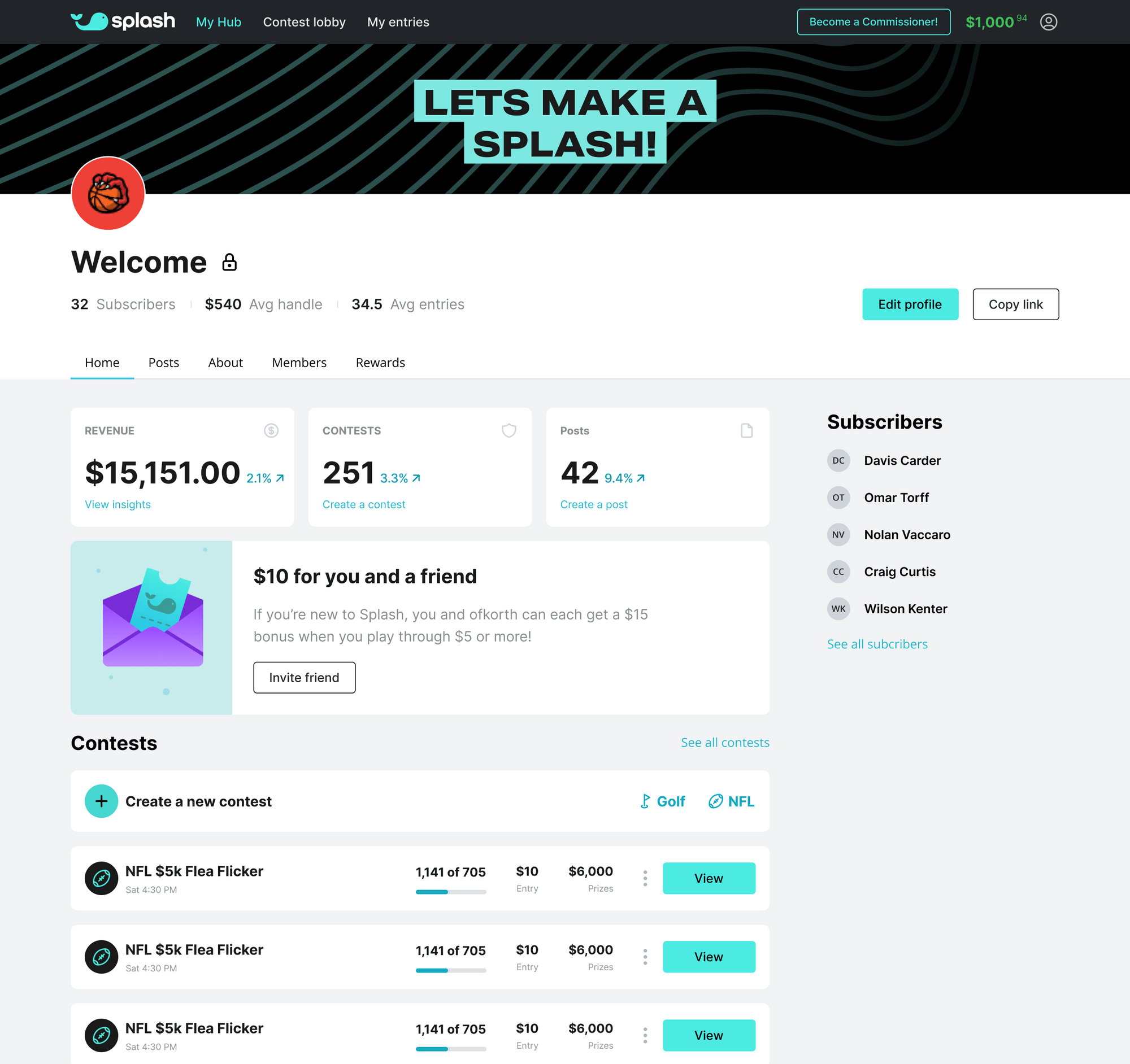 Splash Sports - Skill-Based Contests for Real Money