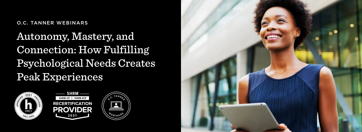 Autonomy, Mastery and Connection: How Fulfilling Psychological Needs ...
