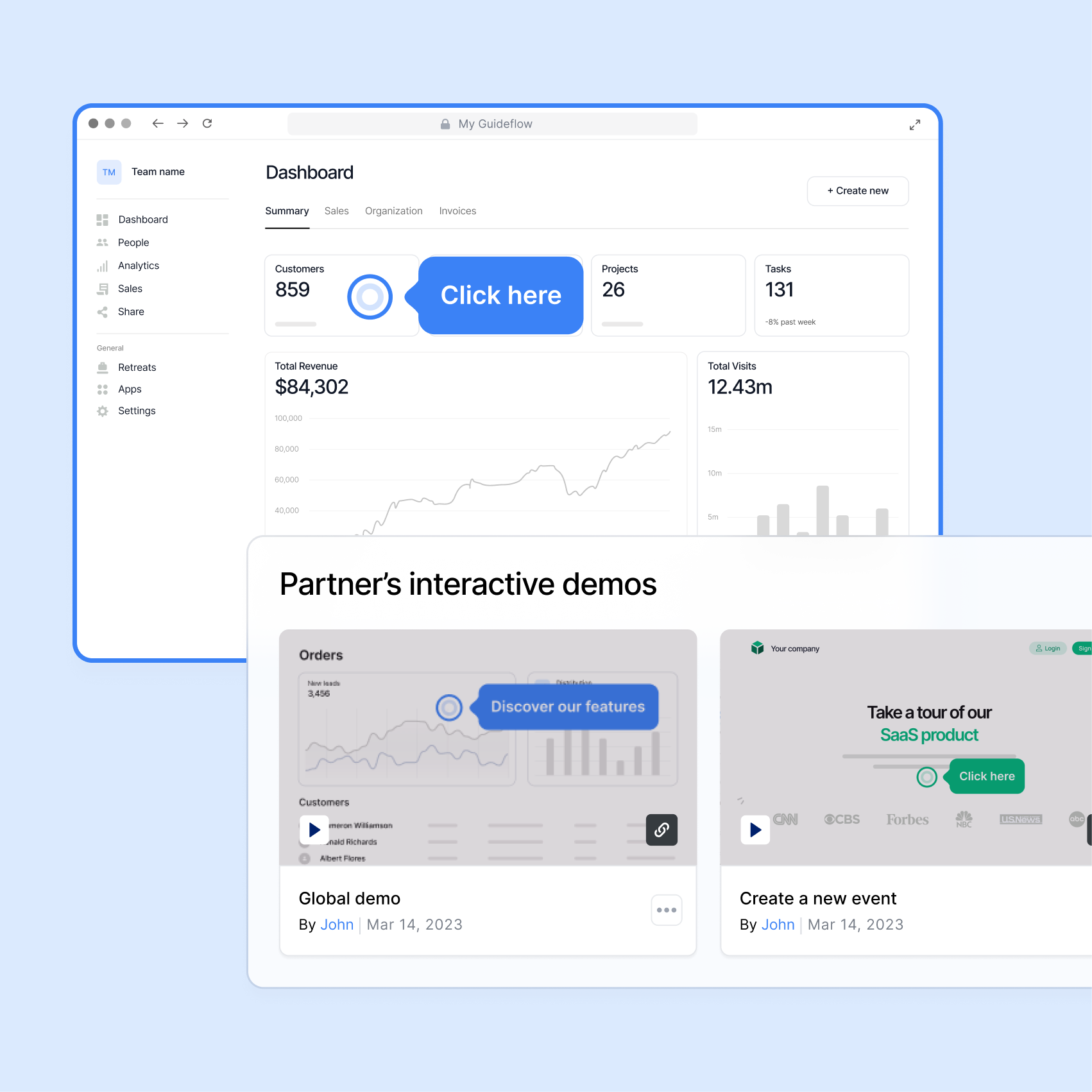 Guideflow - Partnership | Automated Sales Demos