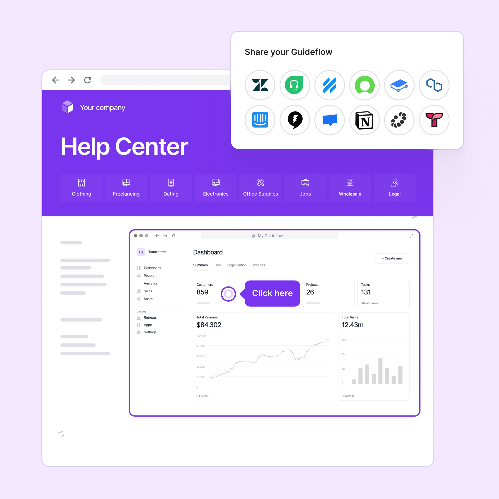 Guideflow - Customer Success | Interactive Tutorials