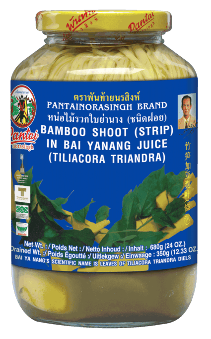 Product - Bamboo Shoot (Strip) in Bai Yanang Juice (Tiliacora Triandra)