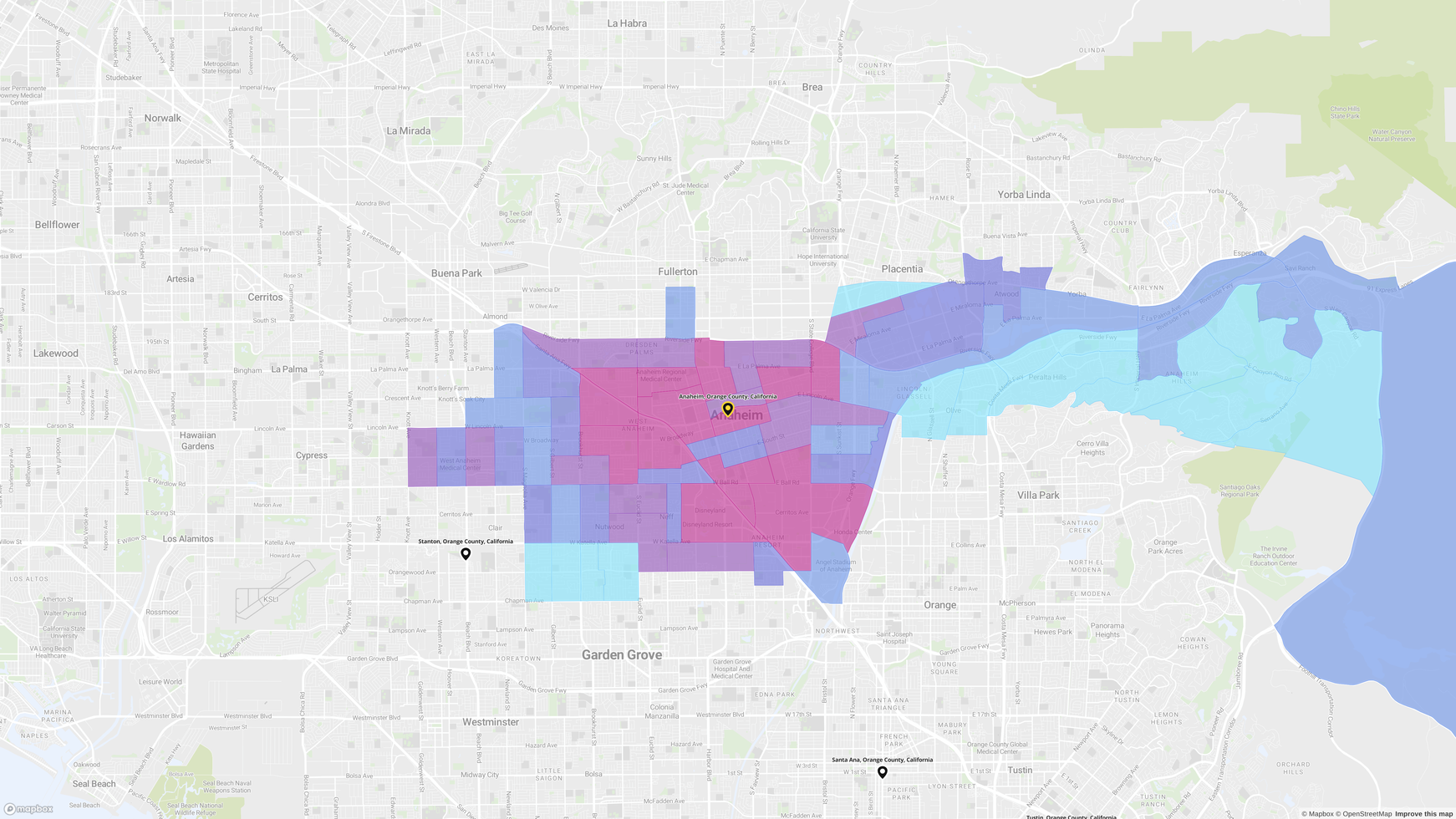 Protest Events in Anaheim | Base Operations