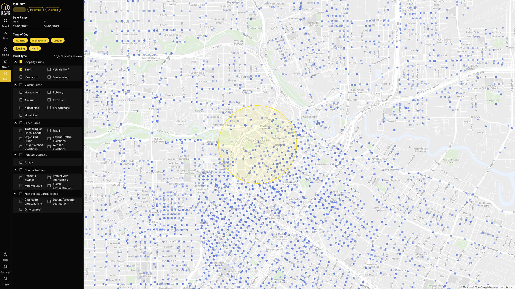 Thefts in Houston | Base Operations