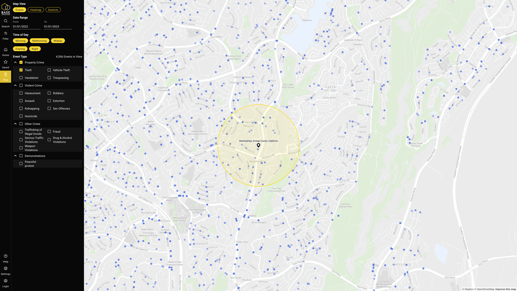 Crime in Mission Viejo California | Base Operations