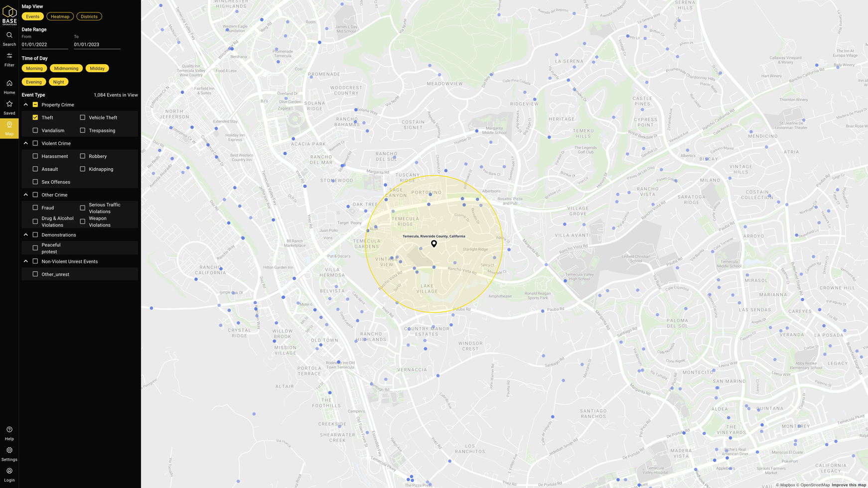 Crime in Temecula California | Base Operations