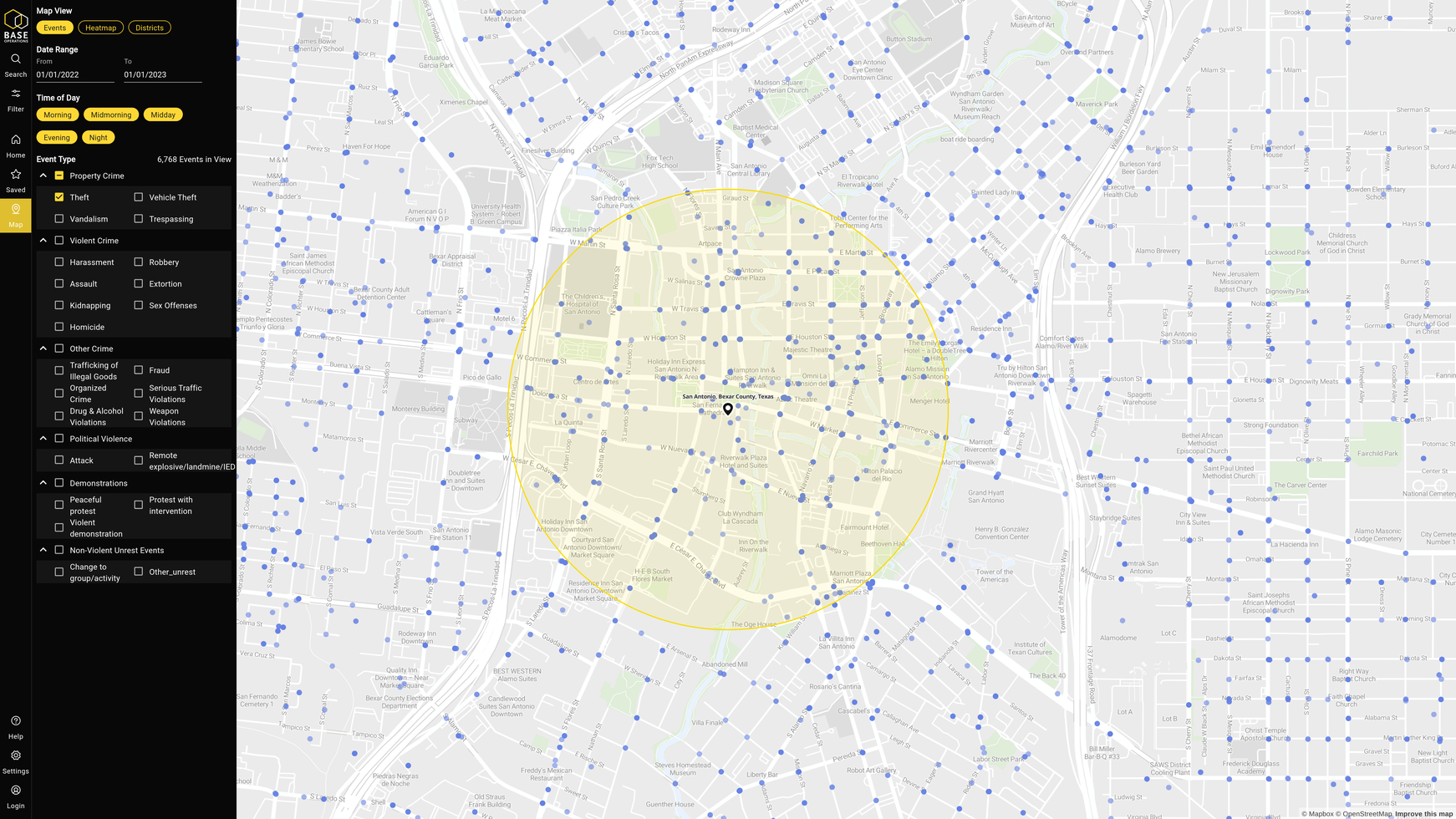 Theft in San Antonio Texas | Base Operations