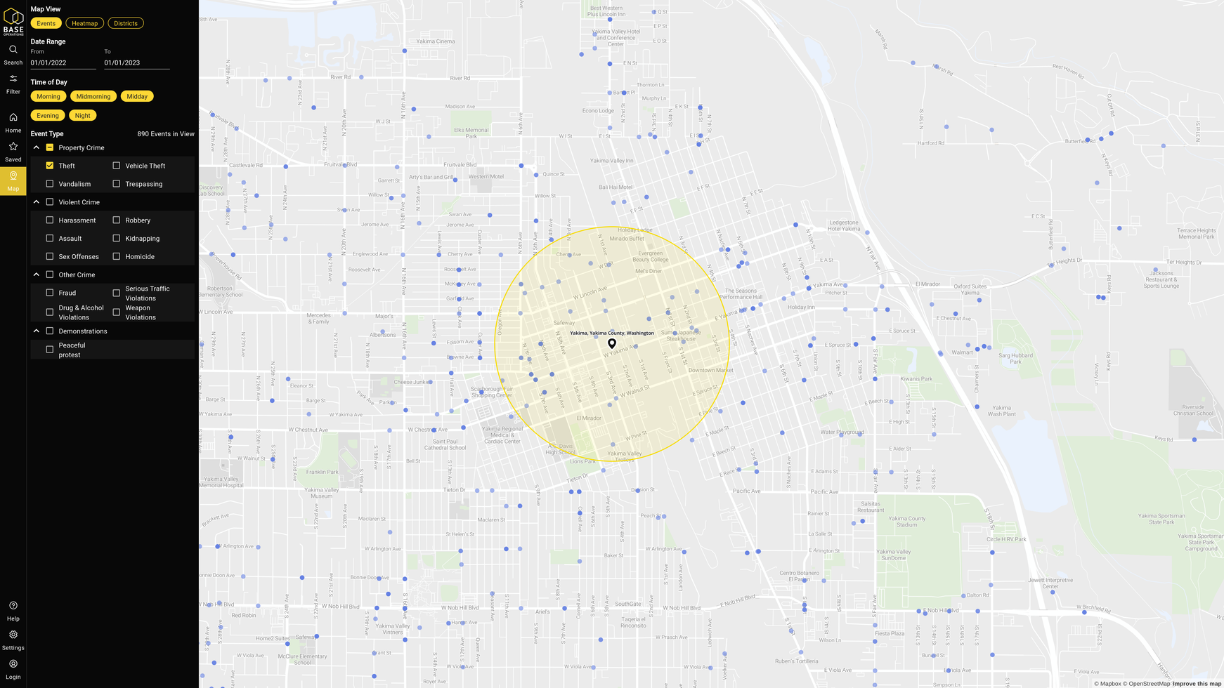 Crime in Yakima Washington | Base Operations