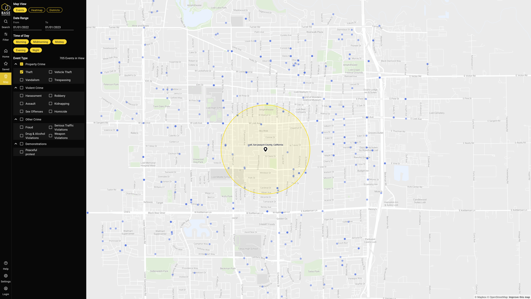 Crime in Lodi California | Base Operations