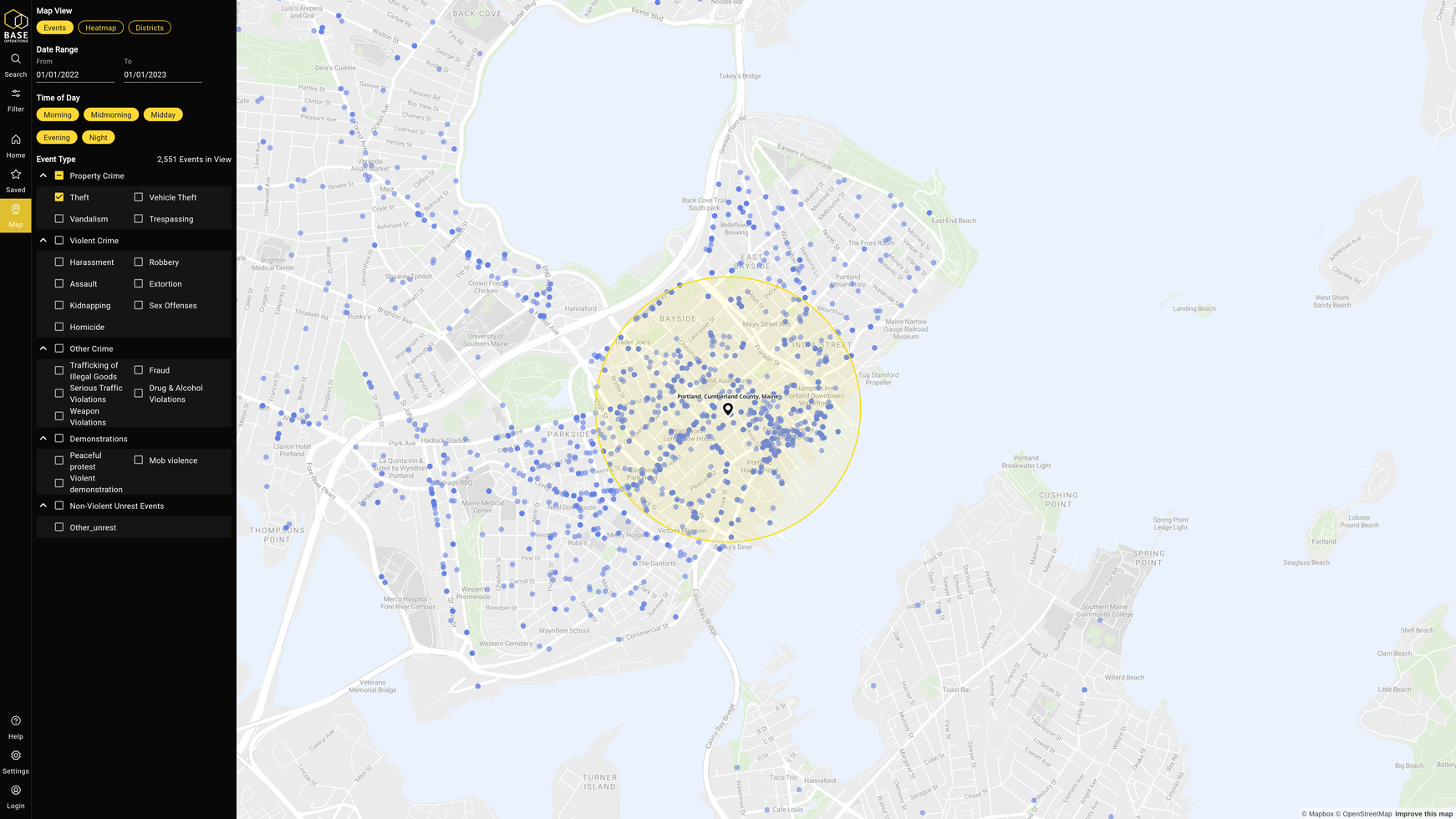Crime in Portland Maine | Base Operations