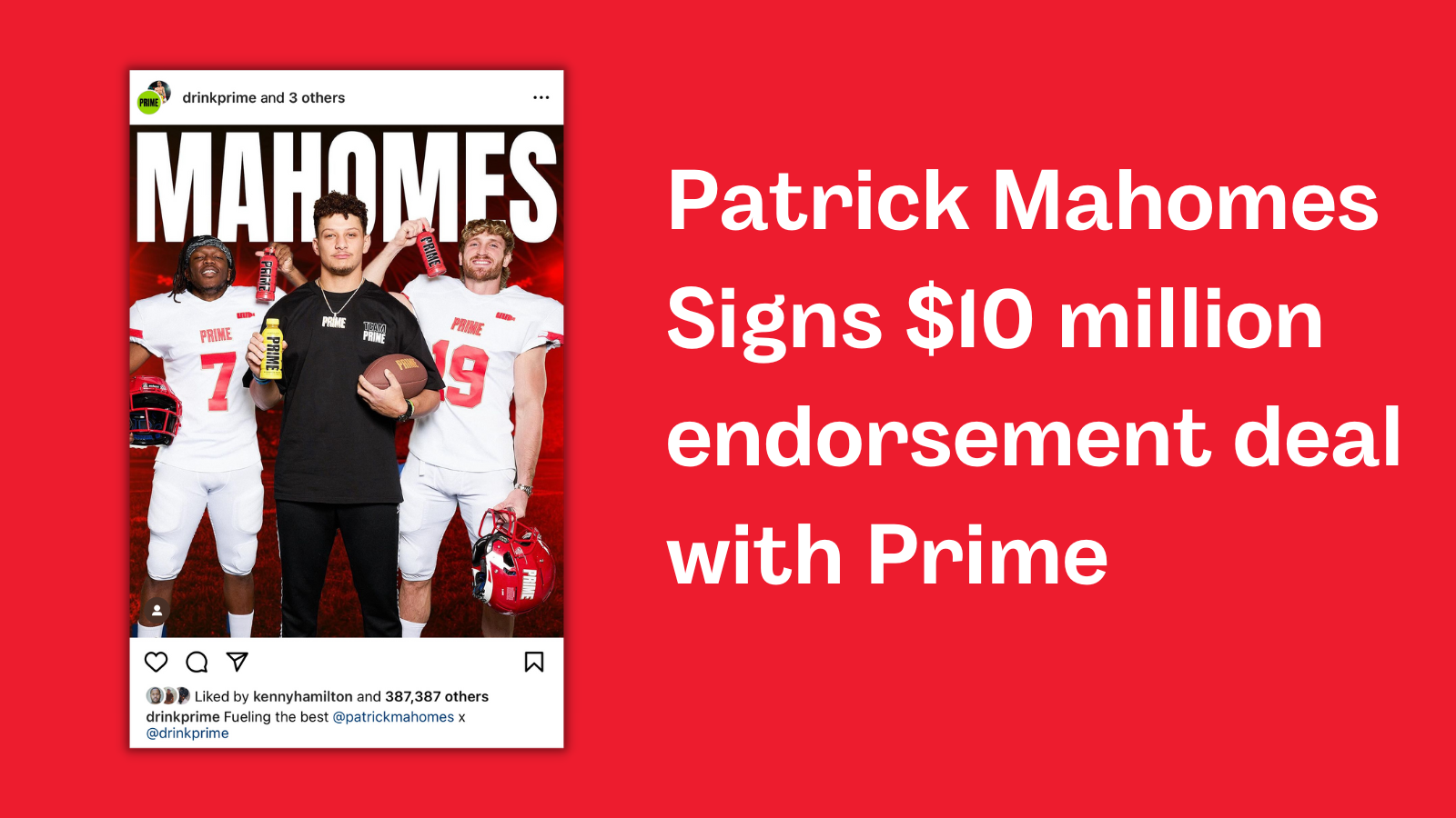 Patrick Mahomes Signs $10 million Endorsement Contract with Logan Paul ...