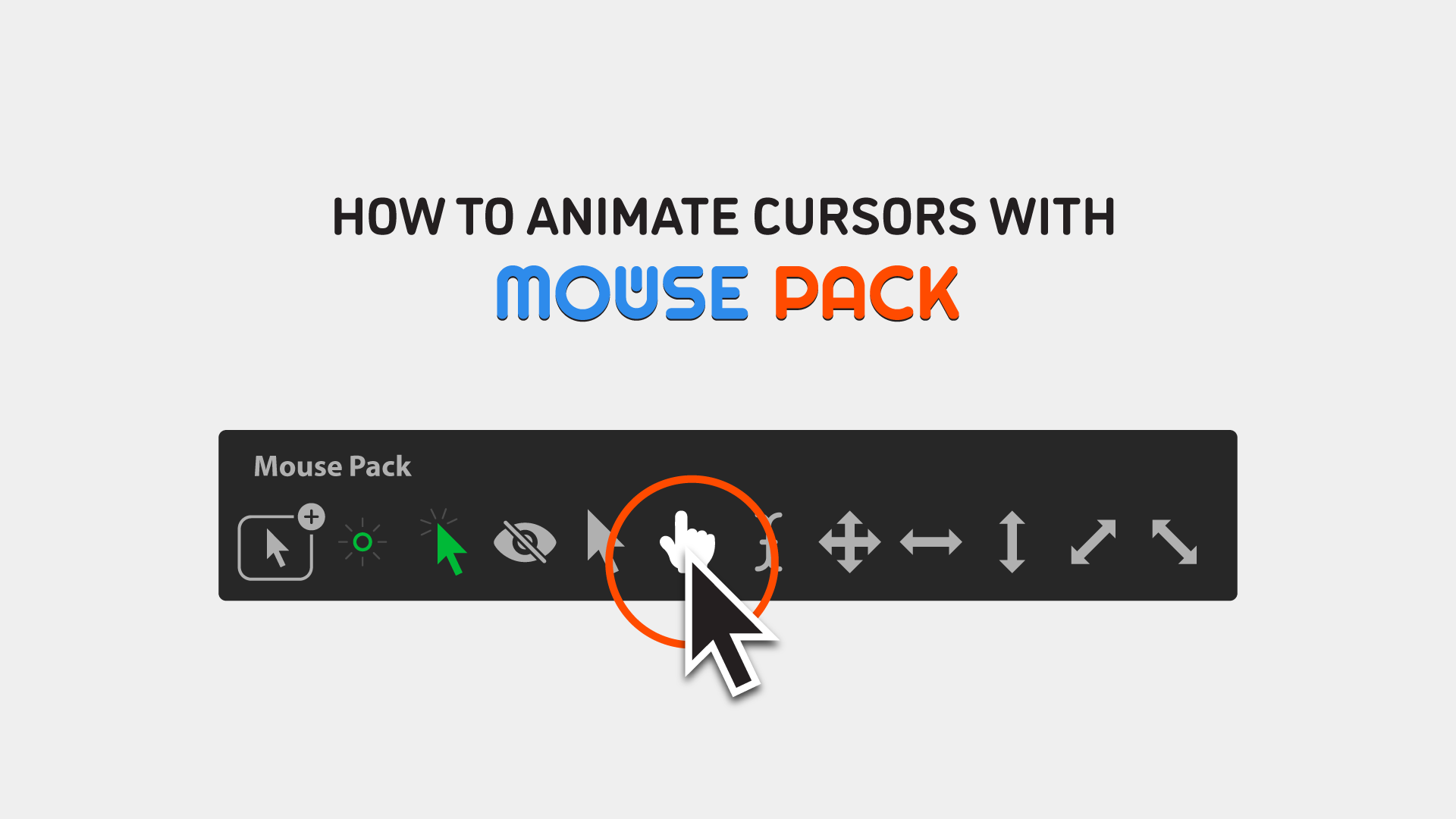 How to animate cursors in After Effects with Mouse Pack