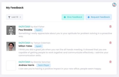 Continuous employee performance feedback and check-ins | Lanteria