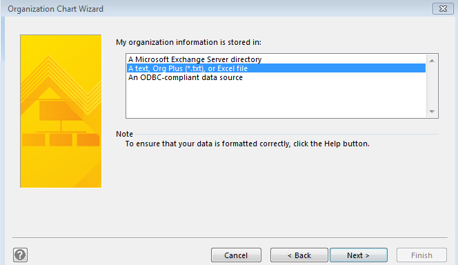 How to create organizational chart in Microsoft Visio
