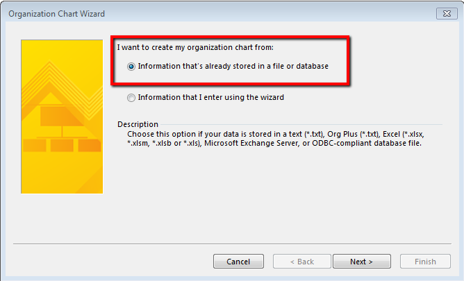 How to create organizational chart in Microsoft Visio
