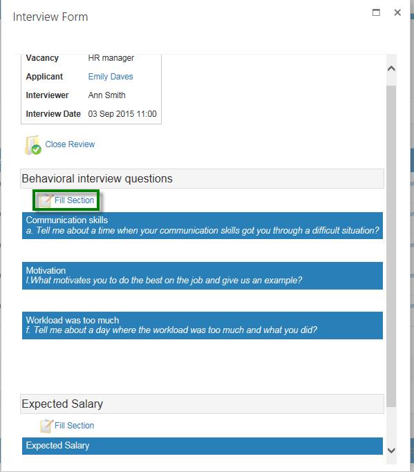 How to design interview form template