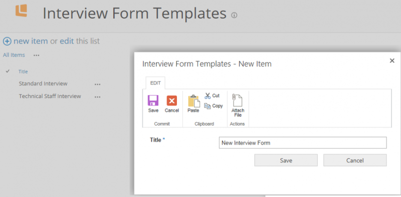 Tutorial: How to create customized interview forms
