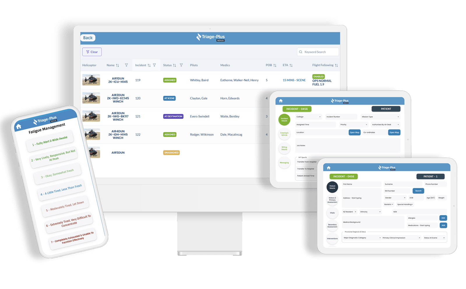 Triage-Plus home page