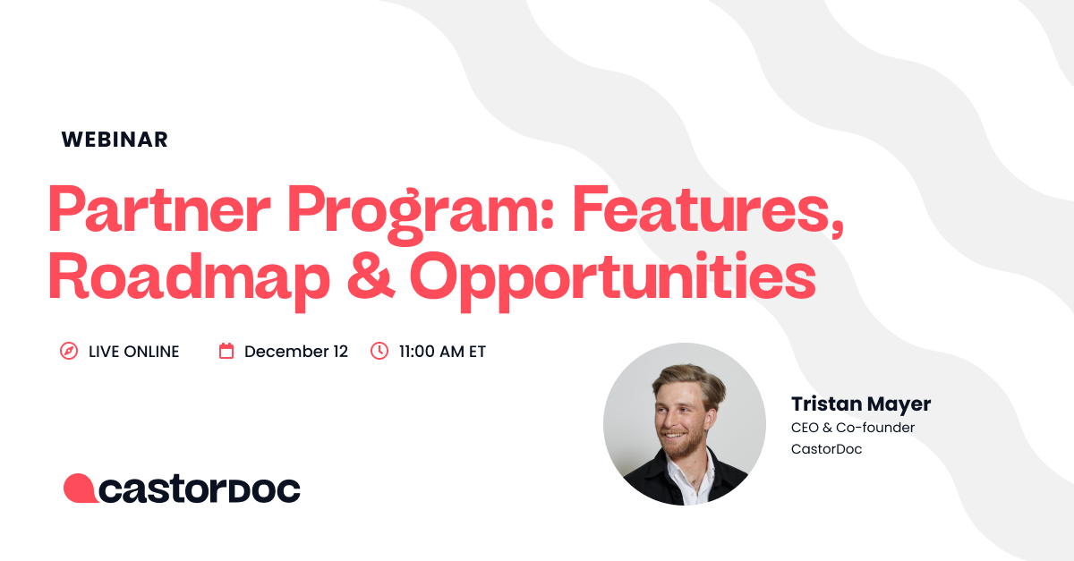 Announcing CastorDoc's Partner Program: Roadmap, Features & Opportunities