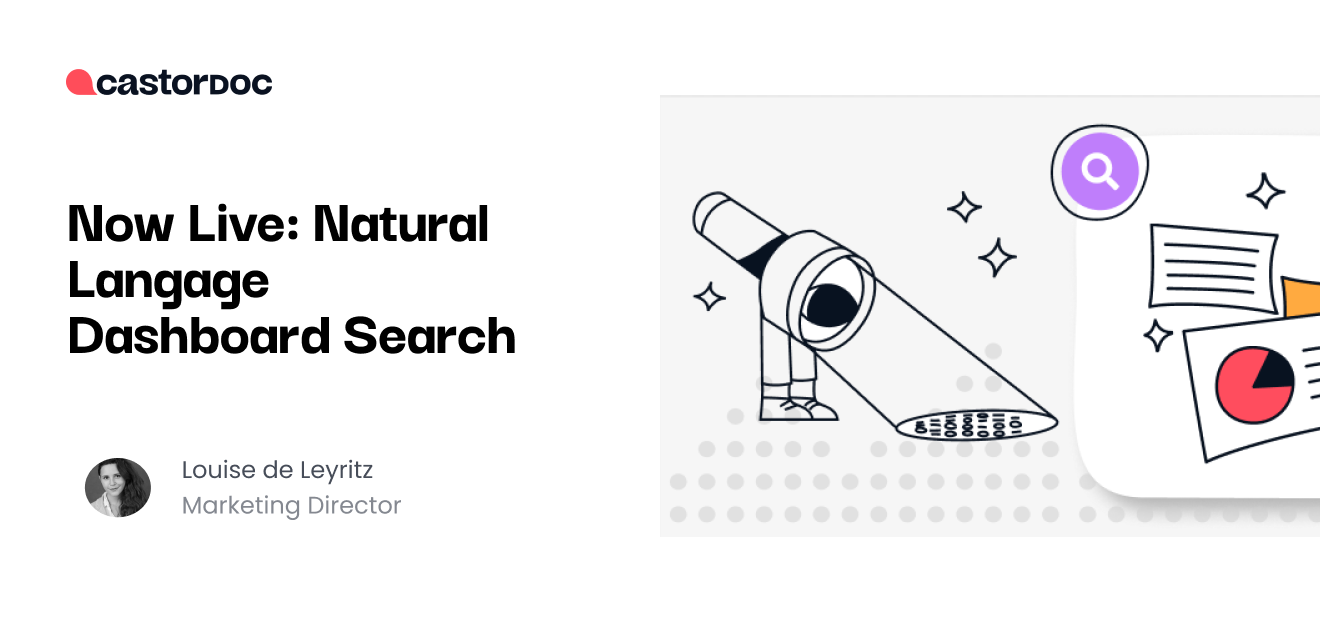 Now Live: Natural Langage Dashboard Search - CastorDoc Blog