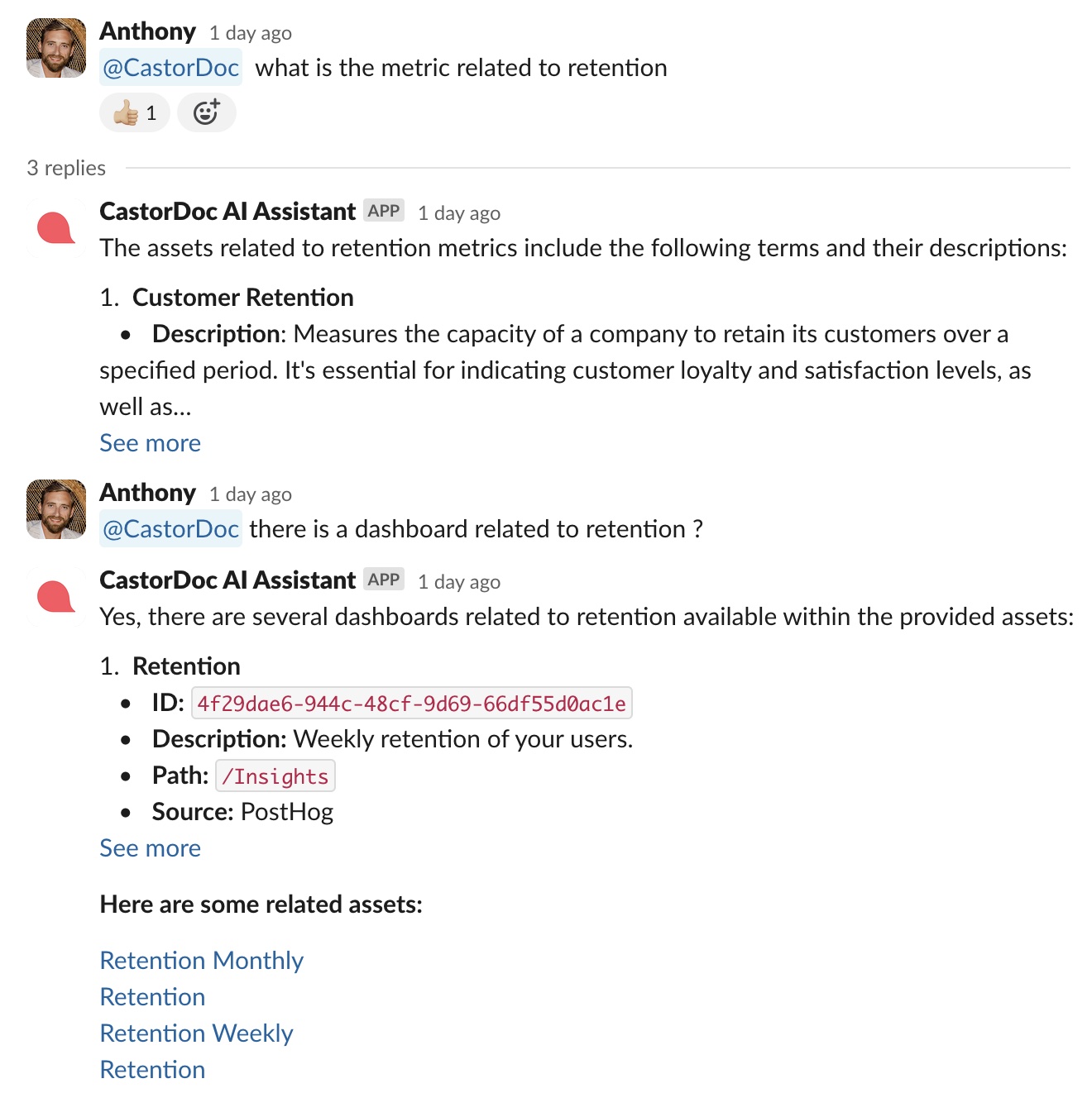 Castordoc Ai In Slack Empowering Business Users And Relieving Data