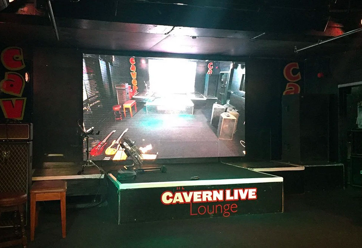 Video Backdrop Installation at The Cavern Club | Hospitality | Adlib