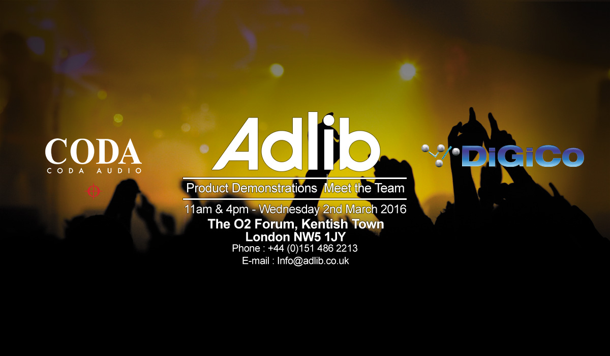 Adlib to stage Audio Excellence Day at London Forum with Coda & DiGiCo ...