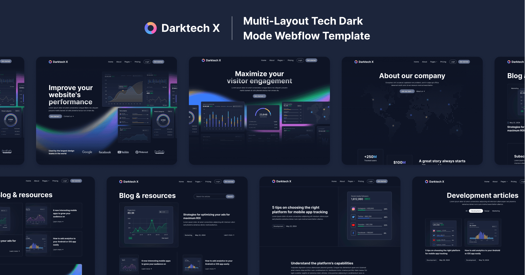 Chekout - Darktech X - Webflow Ecommerce website template