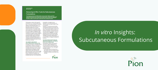 Advancing In Vitro Tools for Subcutaneous Formulation