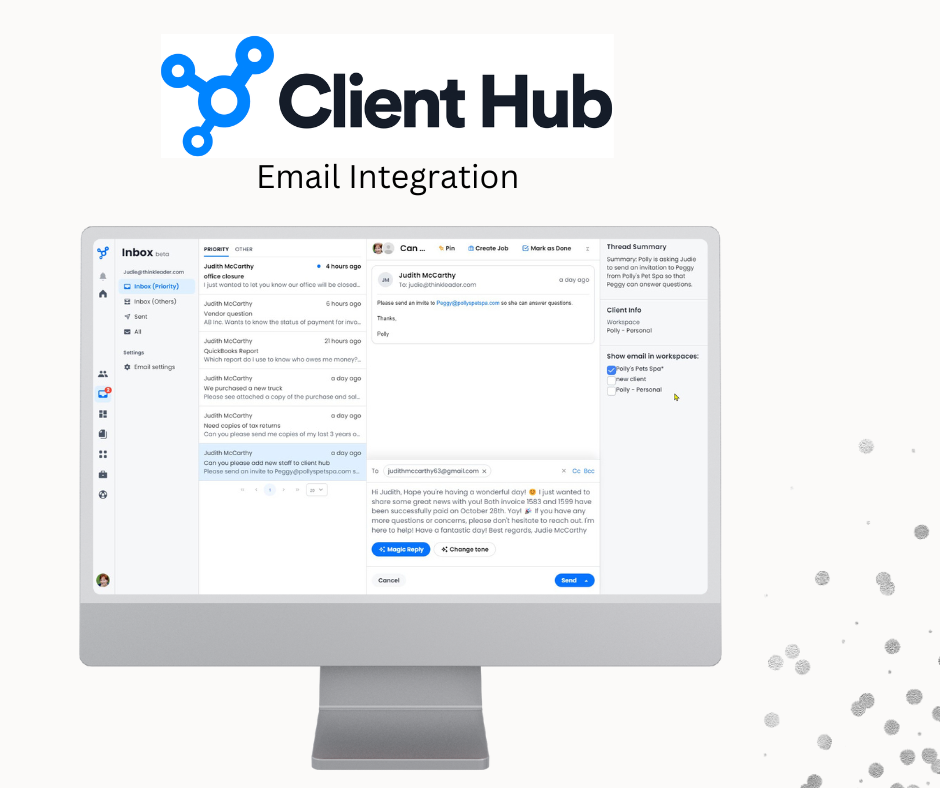 Introducing Client Hub AI-enabled Email Integration