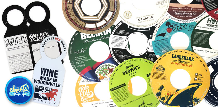 Keg Collars, Keg Wraps & Beer Bottle Labels