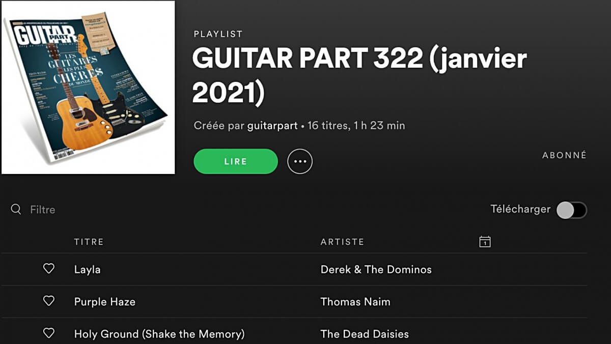 GP 322 PLAYLIST
