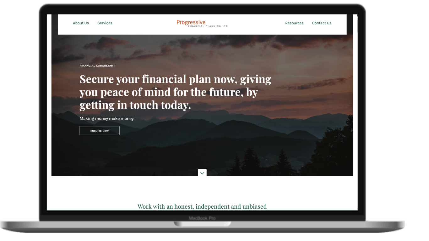 Progressive Financial Planning now has a premium-looking website that ...