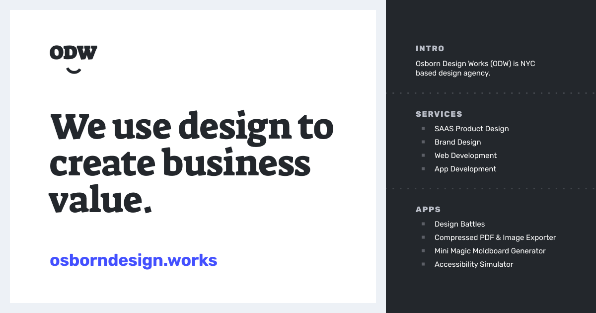 ODW Projects and Client Case Studies | Web, UI/X, Design | ODW | Osborn ...