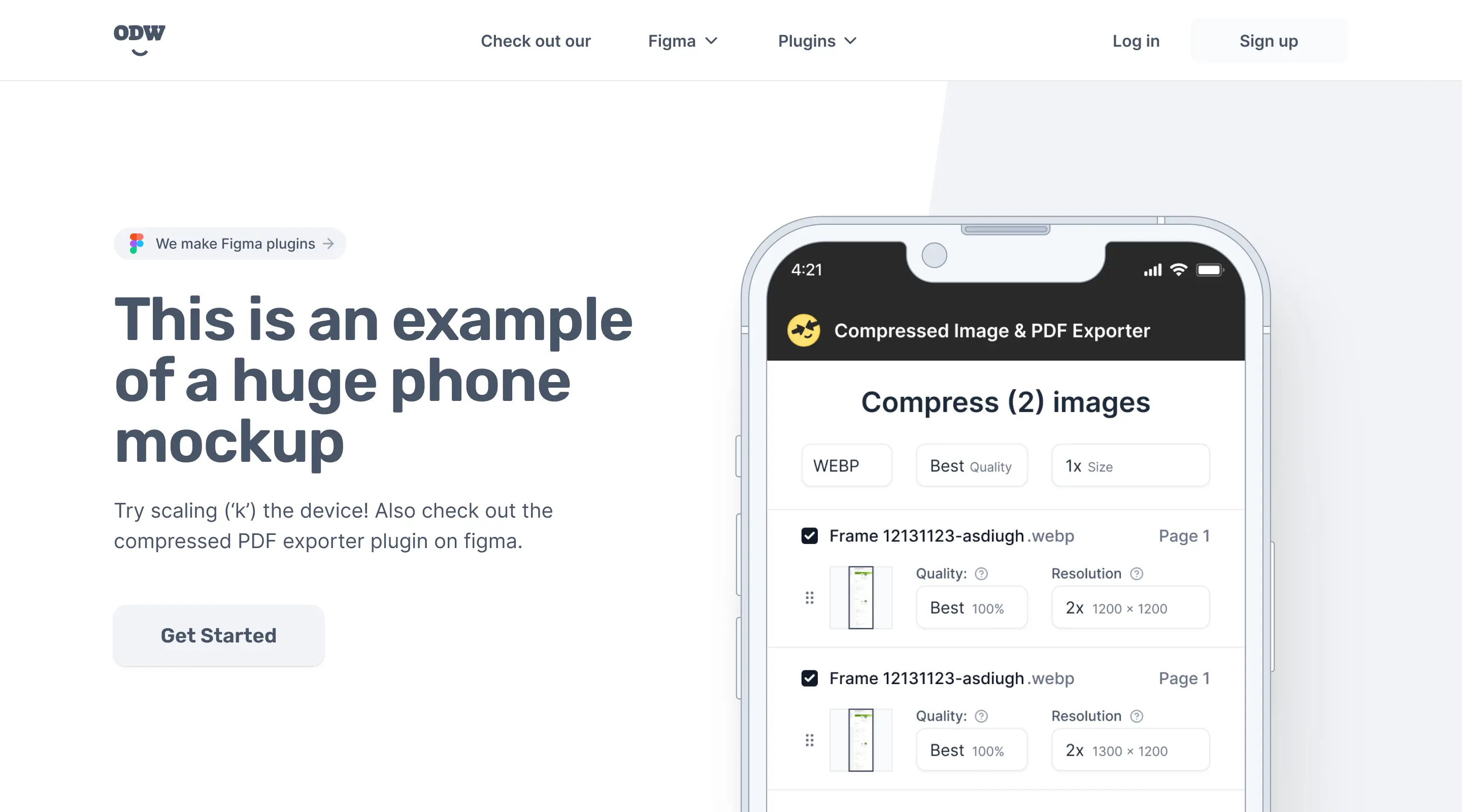 64+ Mobile Device Mockup Component Figma Plugin | ODW | Osborn Design Works