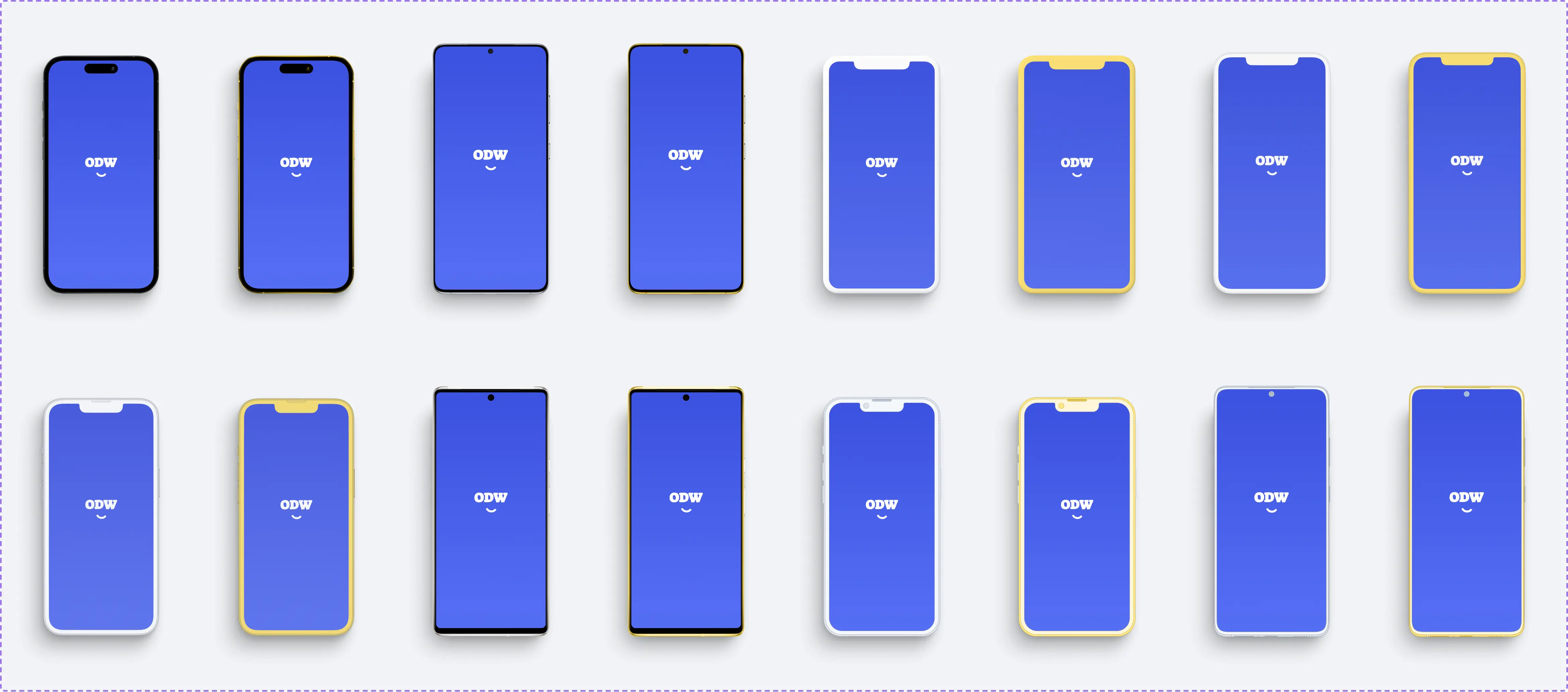 64+ Mobile Device Mockup Component Figma Plugin | ODW | Osborn Design Works