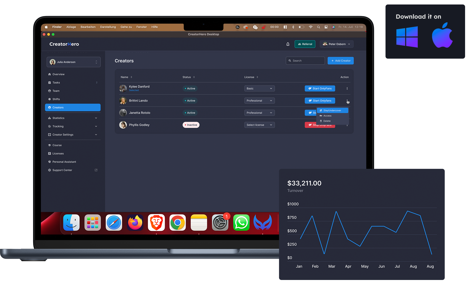 CreatorHero - Download Desktop App