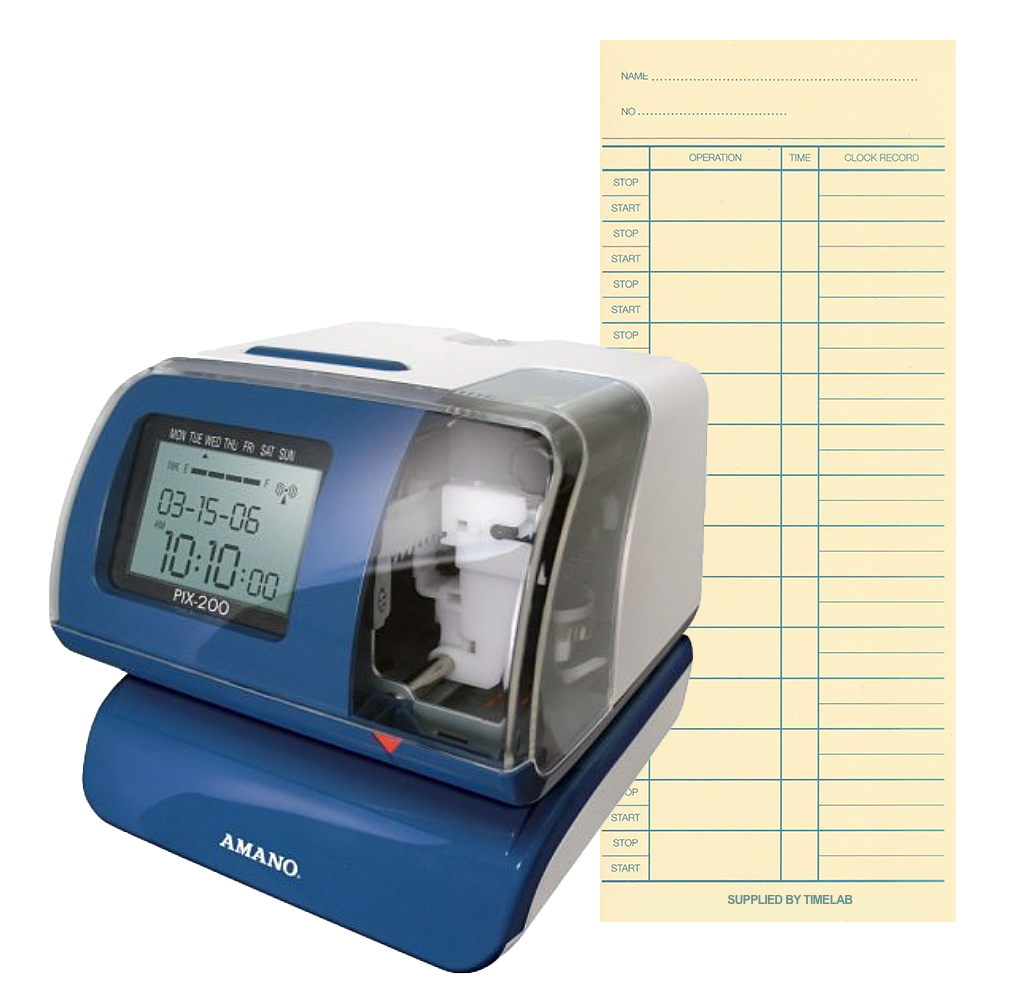Amano PIX-200 Time Clock | TimeLab NZ