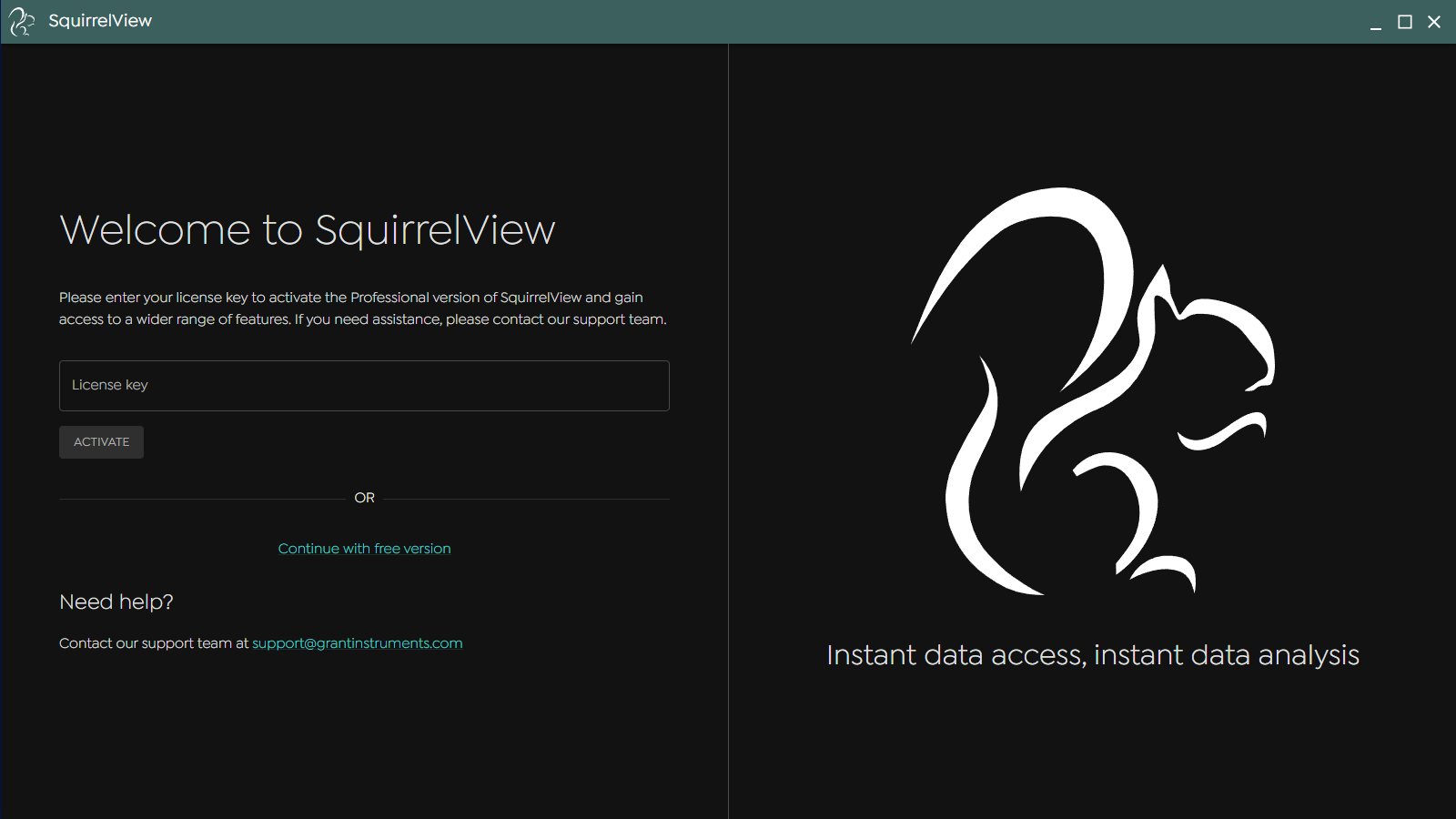 Activating SquirrelView for Professional plan users