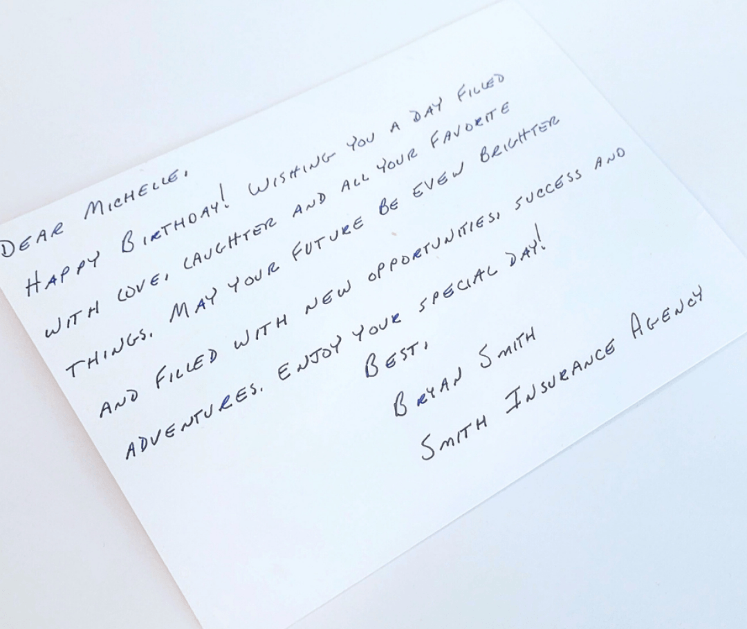 Handwritten Cards
