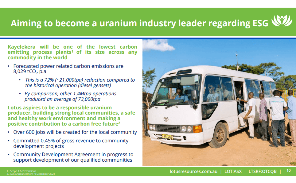 Lotus Resources (LOT) - Study Shows Low Cost, Large Scale Production ...