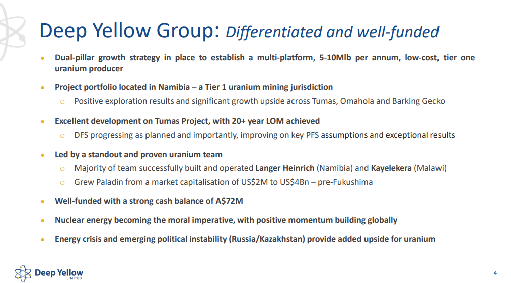 Deep Yellow (DYL) - The Next Uranium Producers Will Come from Africa ...