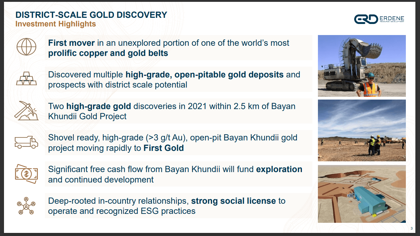 Erdene Resource Development (ERD) - Aims for 150,000oz Gold Production ...