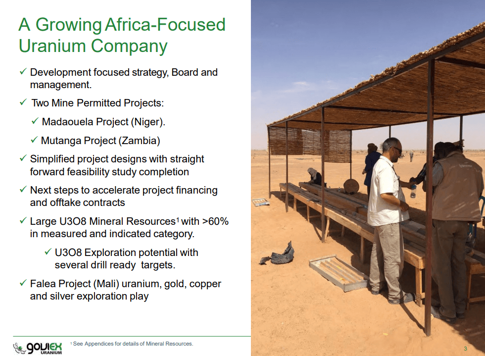 GoviEx Uranium (GXU) - All 3 African Projects Now in Play - Article ...