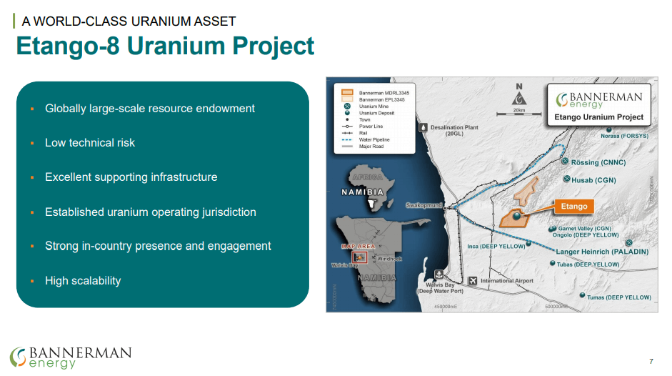 Bannerman Energy (BMN) - Top 10 Uranium Producer is Realistic Target ...