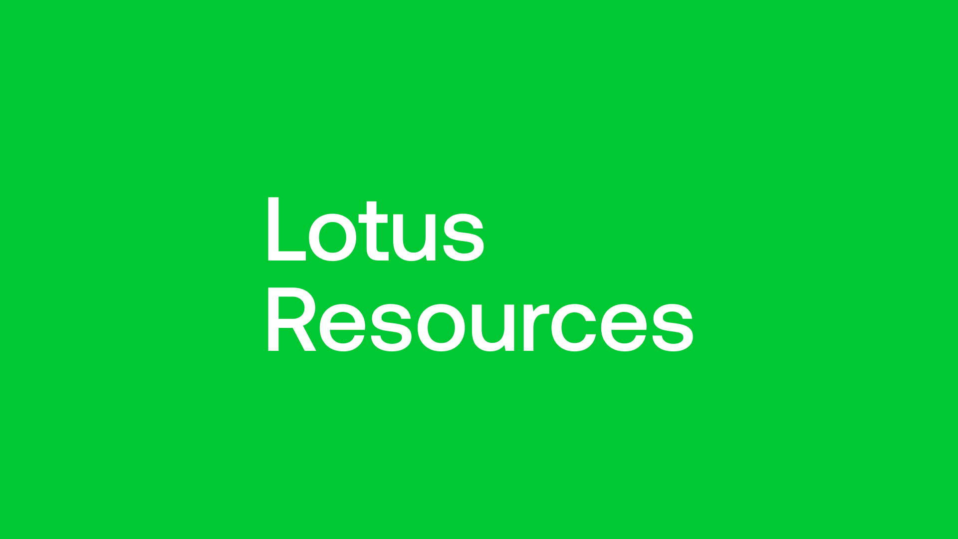 Lotus Resources (LOT) - Study Shows Low Cost, Large Scale Production ...