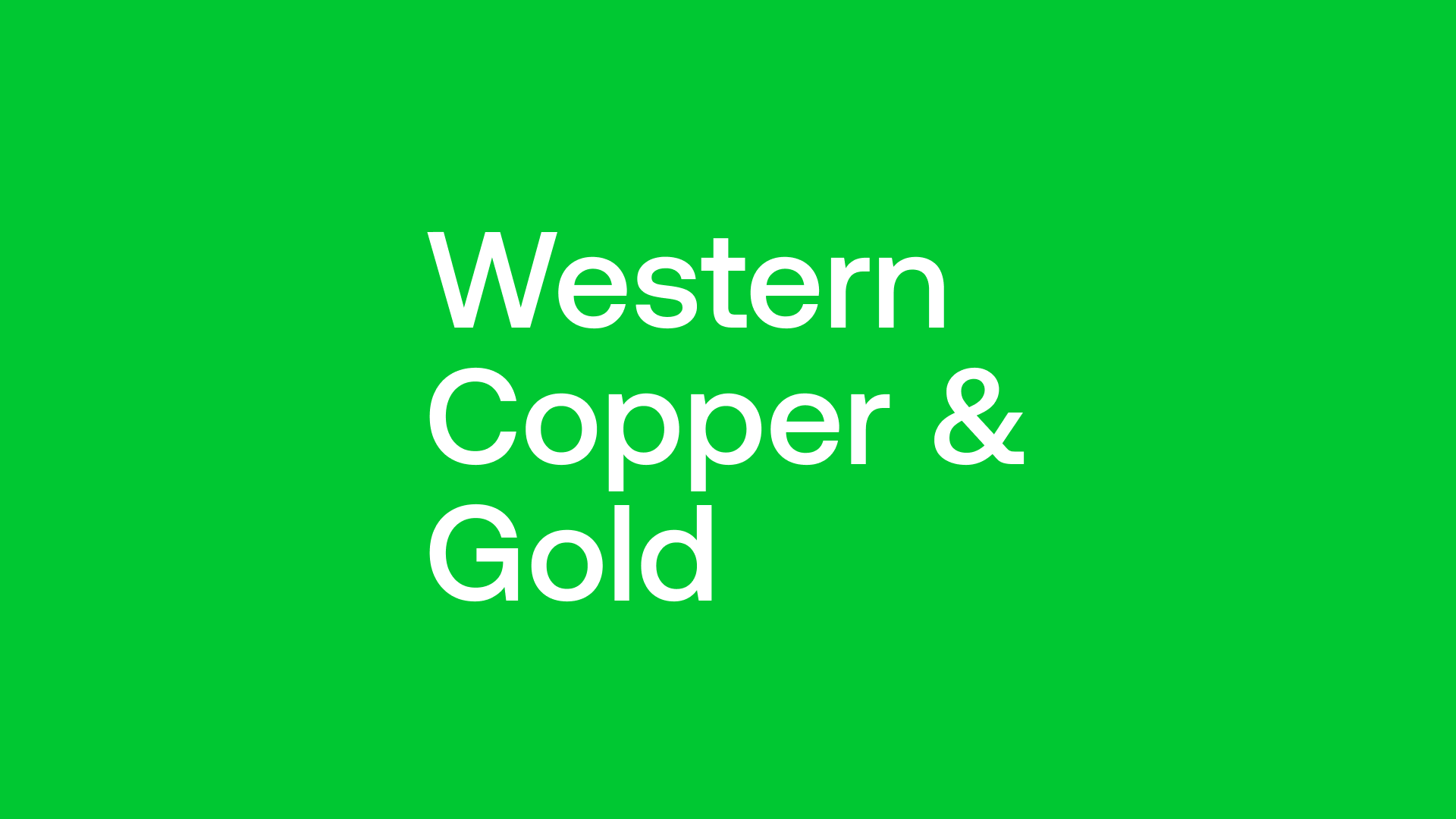 Western Copper & Gold (WRN) - Improved Economic Study Due in June ...