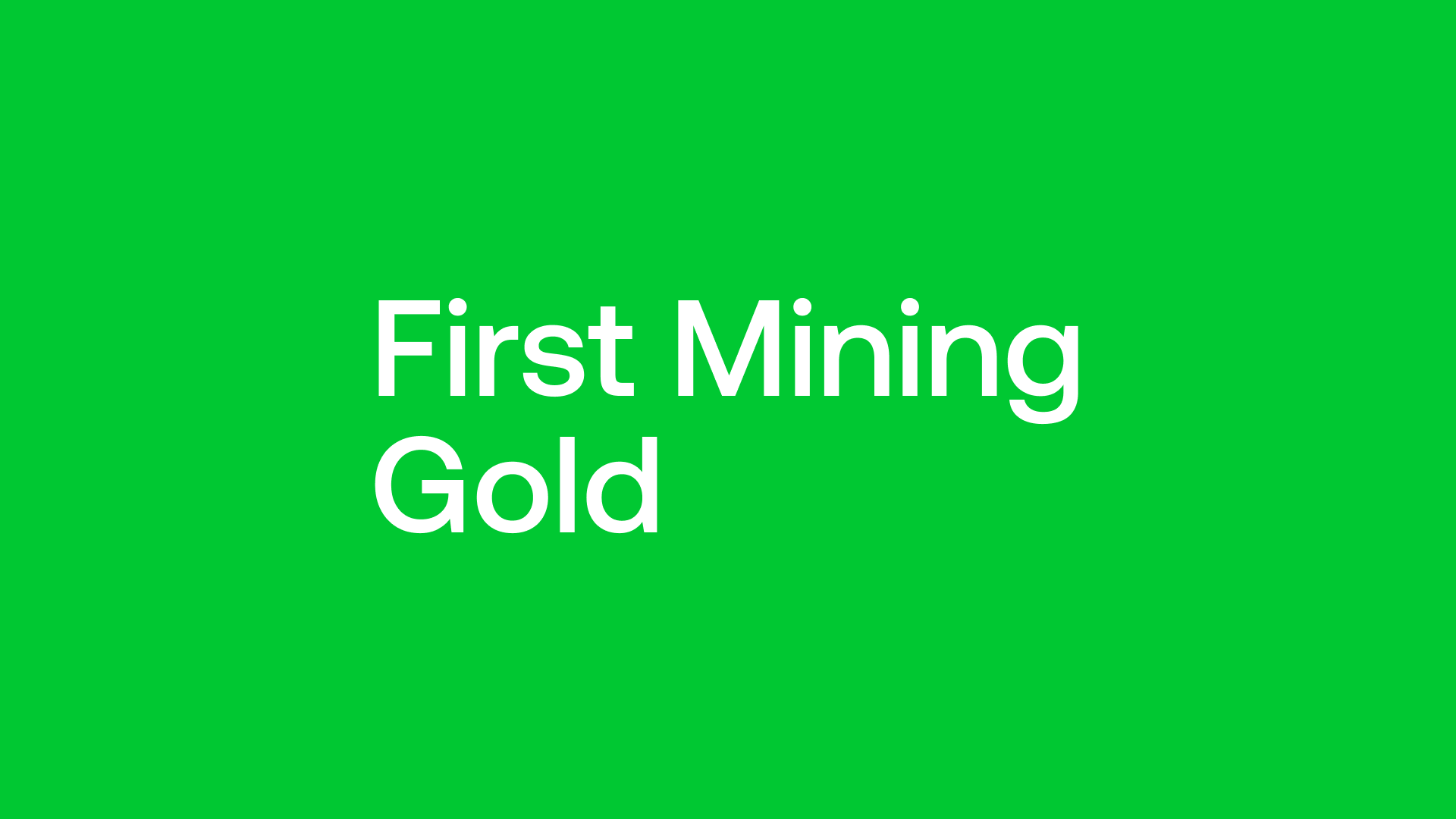 First Mining Gold (TSX-V: FF) - Time to Take Advantage of Discounted ...