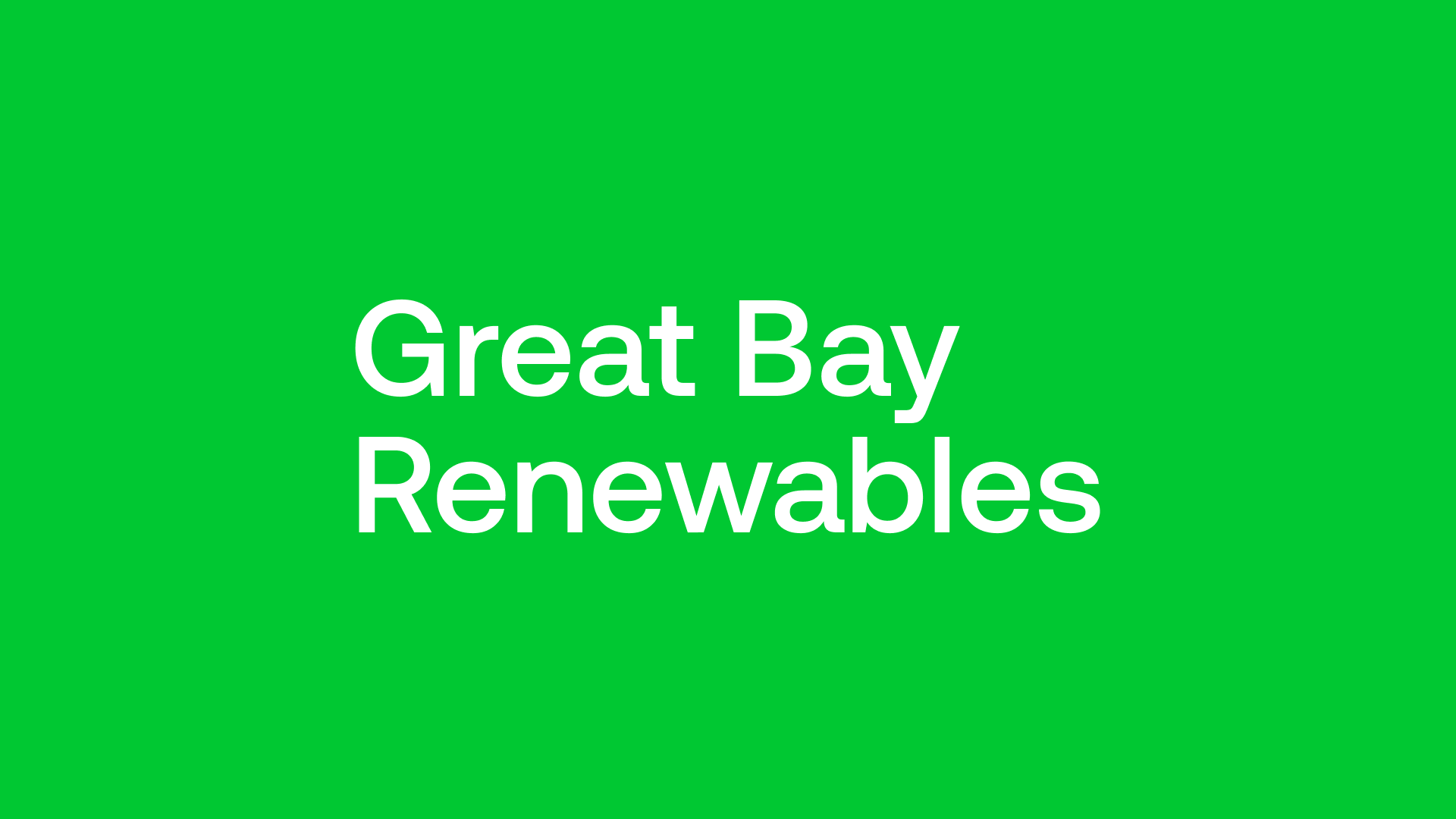 Great Bay Renewables - Niche Royalty with Billions Backing Them ...